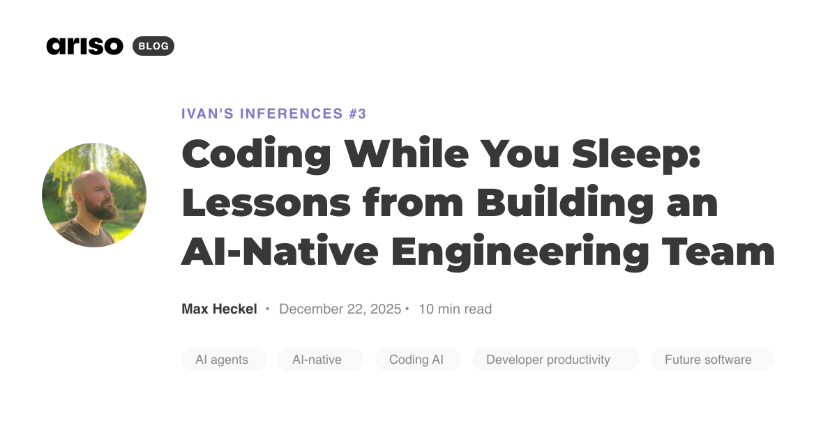 Coding While You Sleep: Lessons from Building an AI-Native Engineering ...